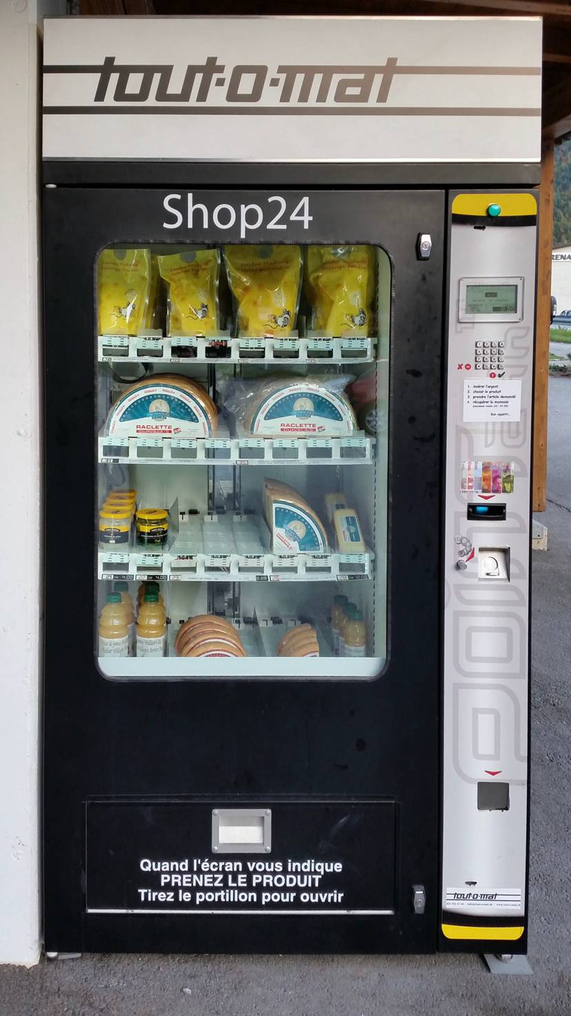 Raclette and Fondue vending machine in Valais, Switzerland | Scrolller