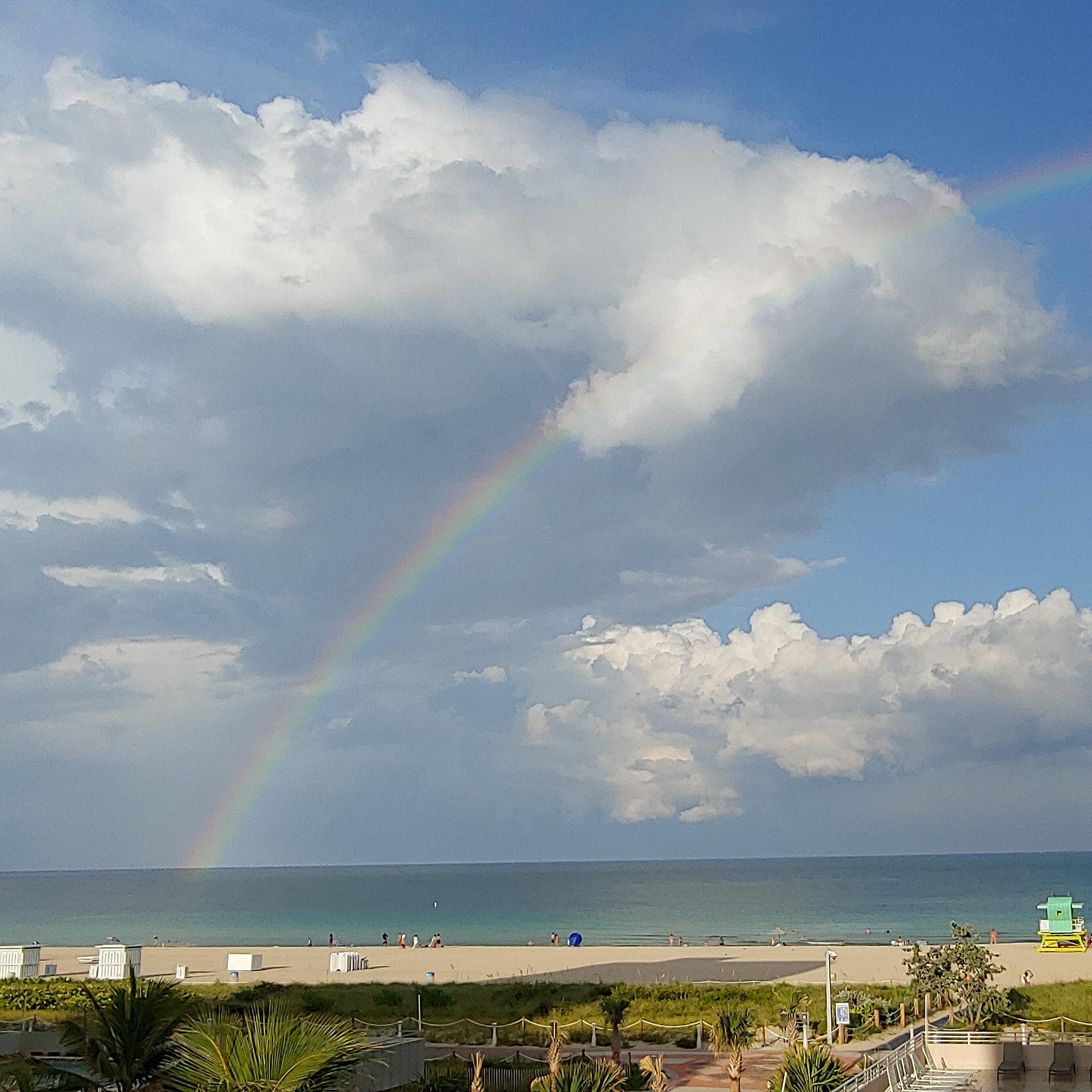 Rainbow over South Beach, Miami Beach, FL | Scrolller