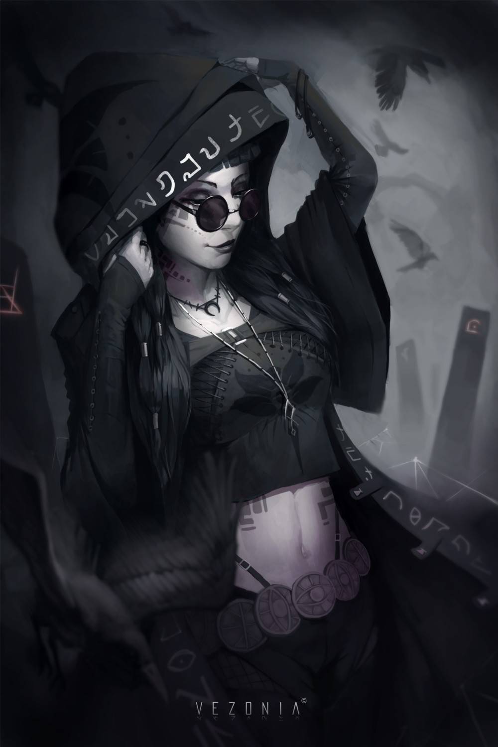 Raven Girl by Vezonia Lithium | Scrolller