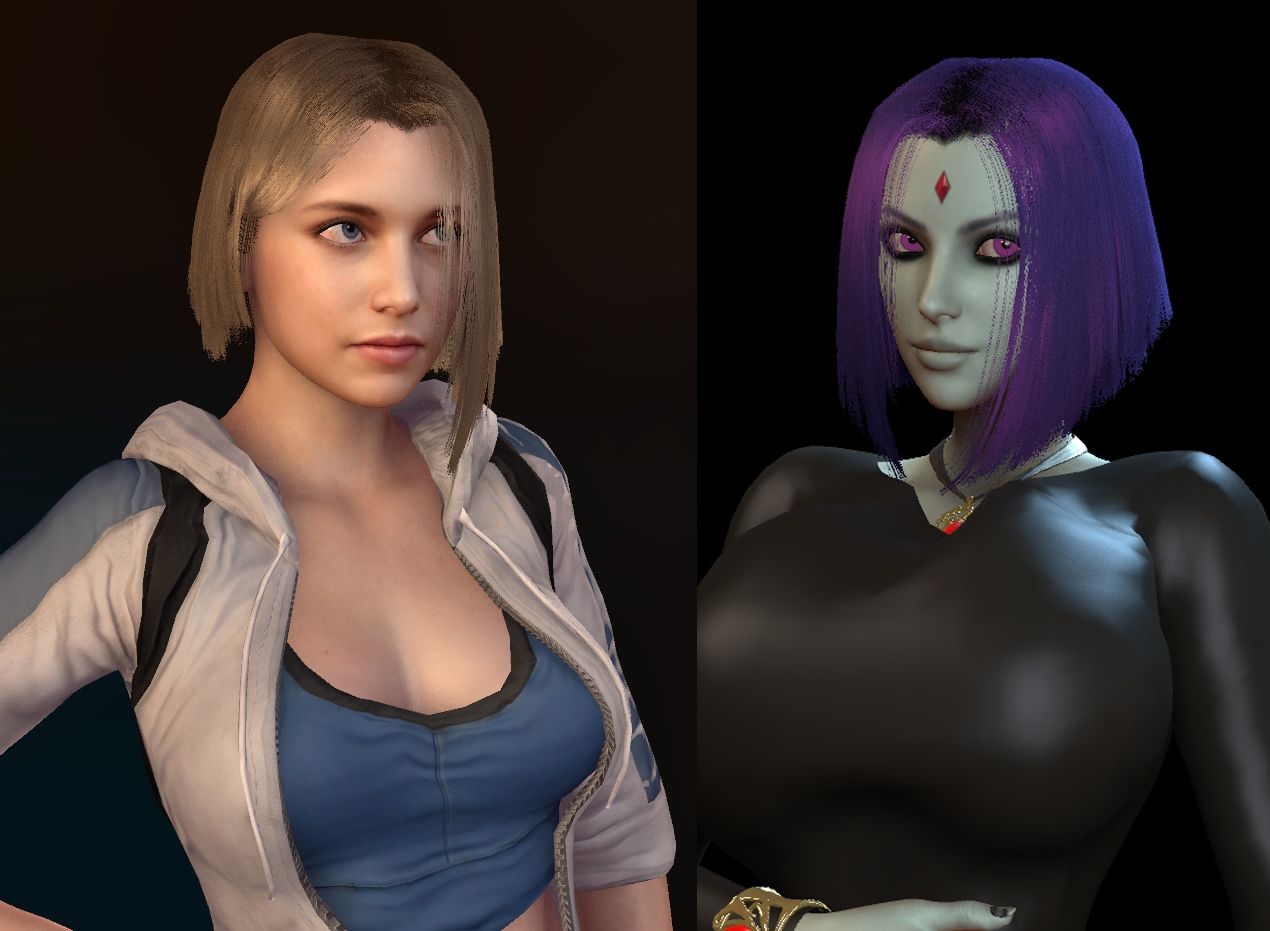 Raven hair (commission) and variant | Scrolller