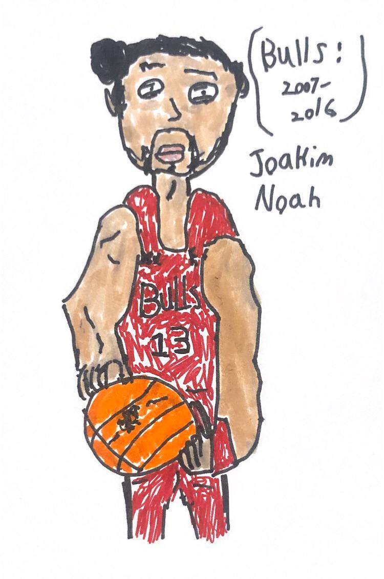 Recent Joakim Noah commission [OC] | Scrolller