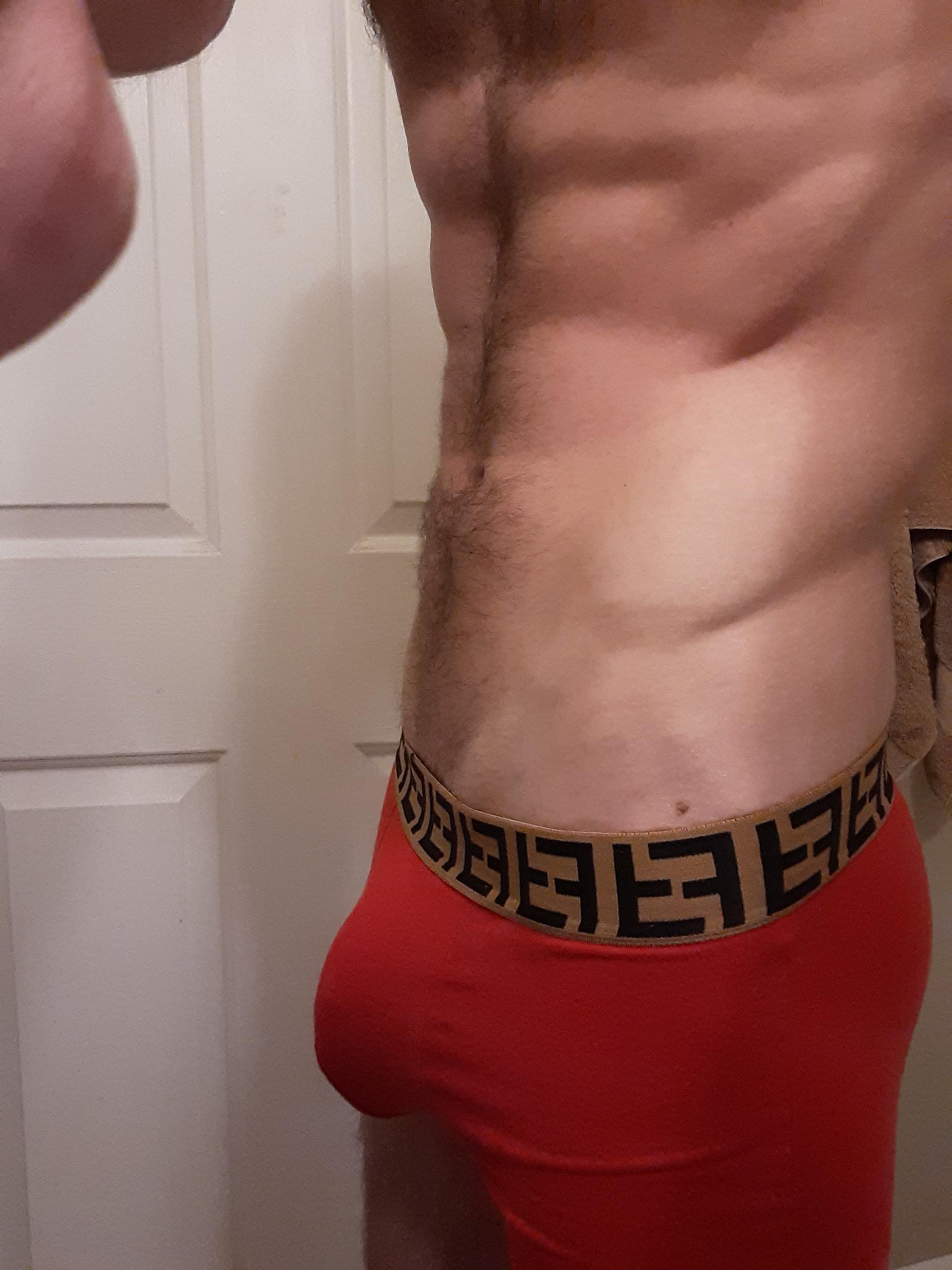 Red trunks and a bulge | Scrolller