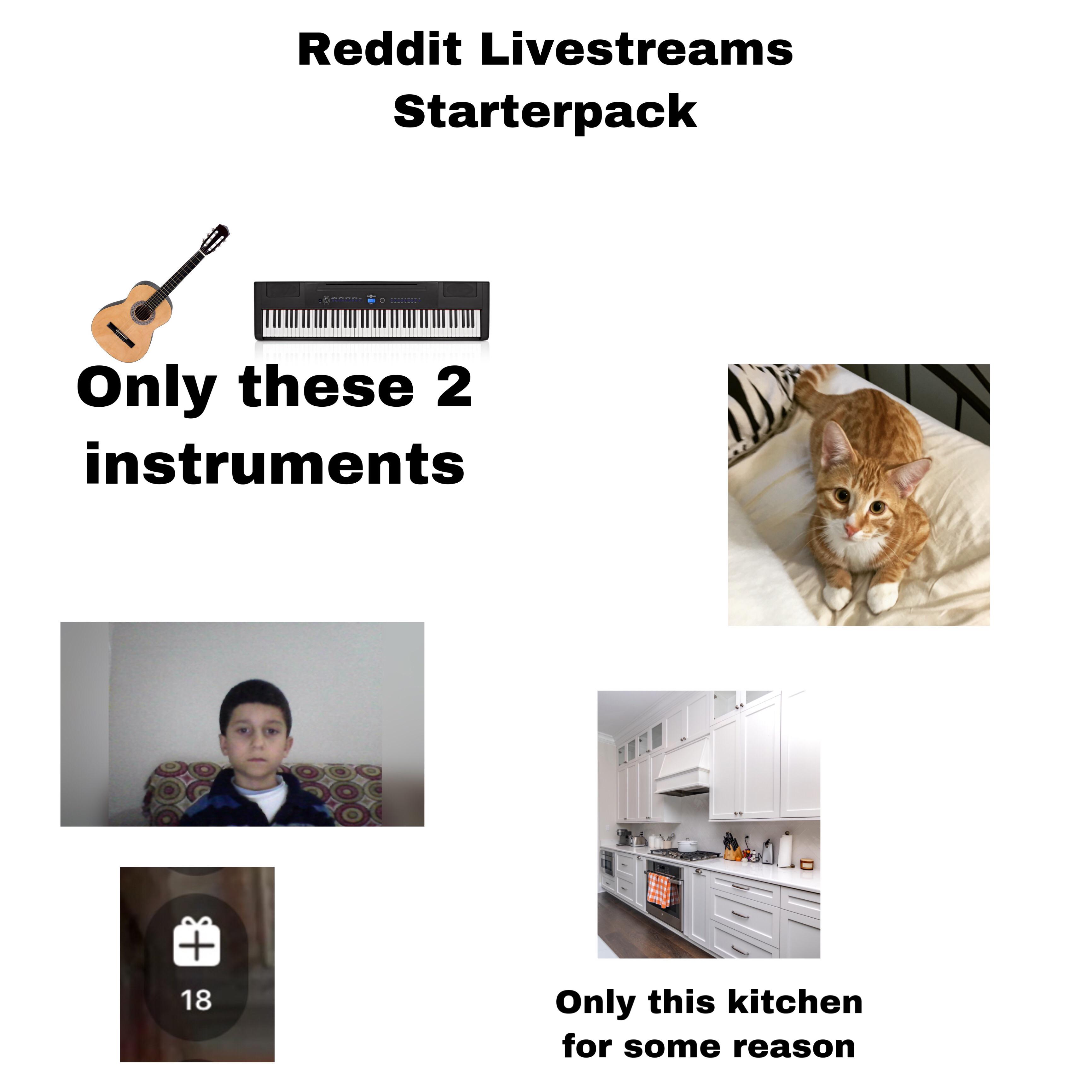 Reddit Livestreams Starterpack | Scrolller