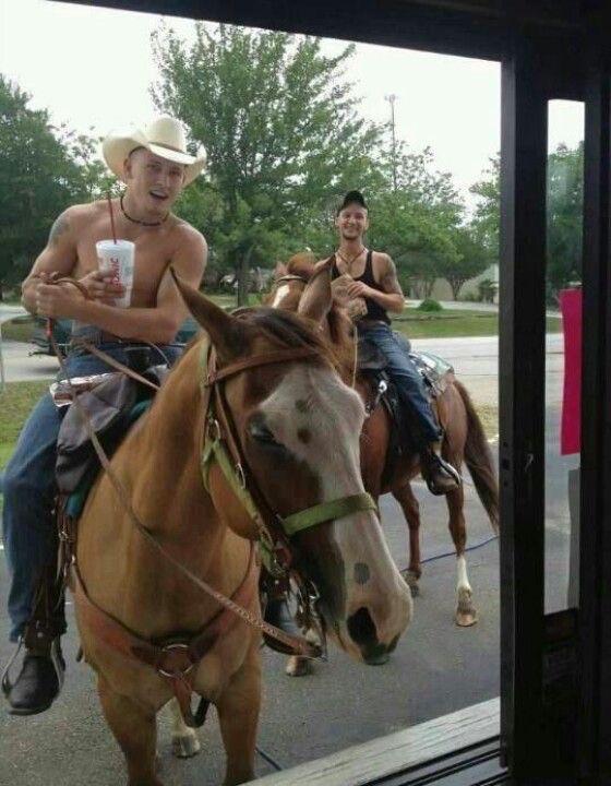Redneck buds on horseback ... | Scrolller