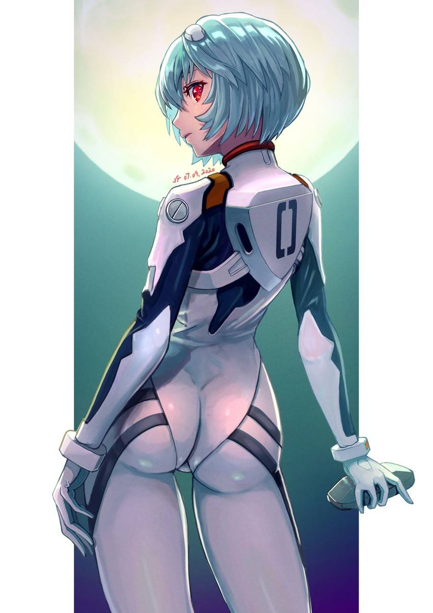 Rei looking pretty (by yudoufu) [Evangelion] | Scrolller