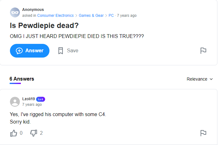 Rest in Peace Pewds | Scrolller