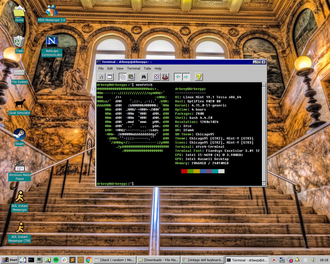 Retro-modern fusion; Linux Mint does it all. This drive was in my Thinkpad X230 until I moved it ...
