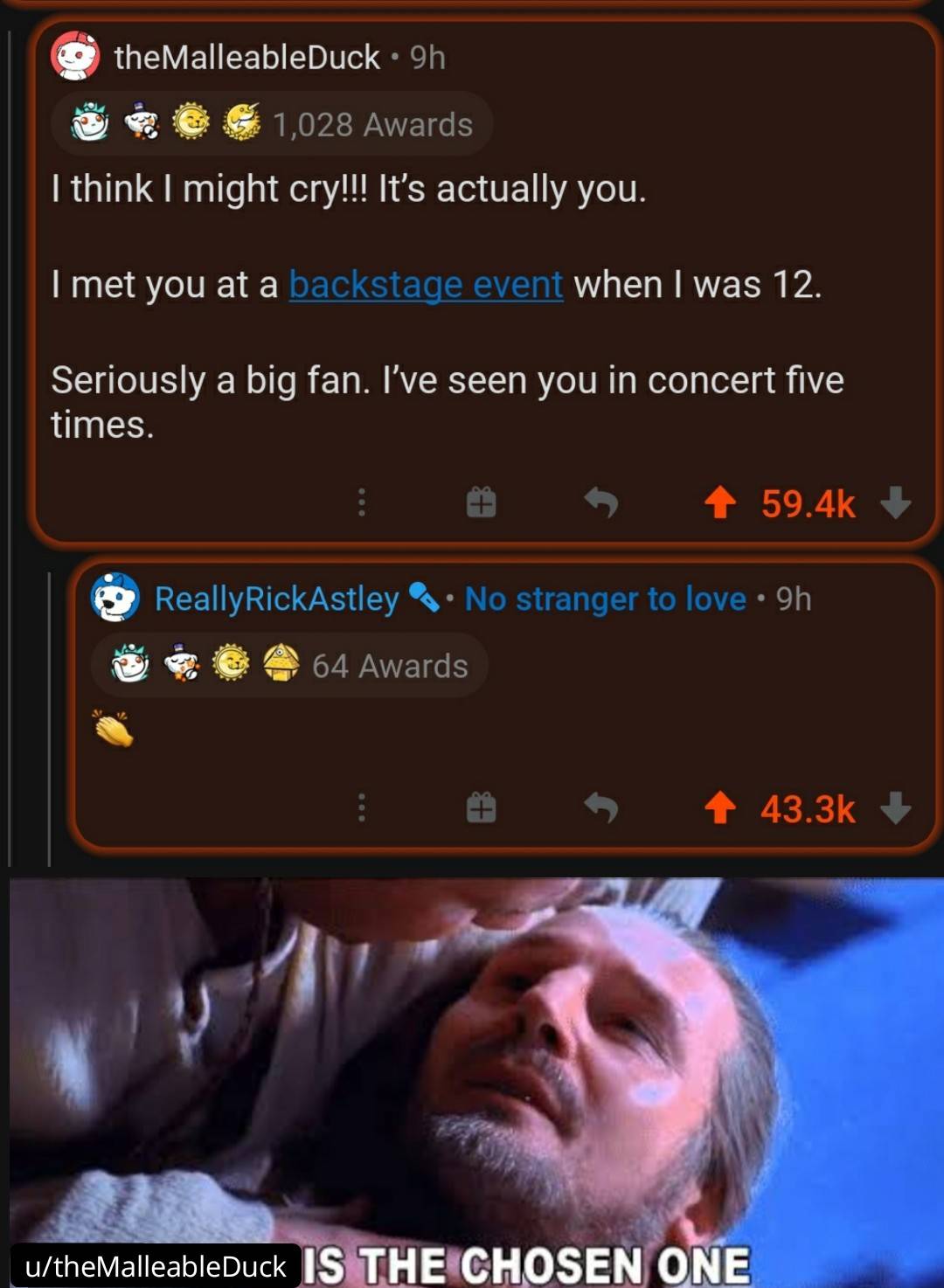 Rickrolling Rick Astley is the biggest achievement someone can do | Scrolller