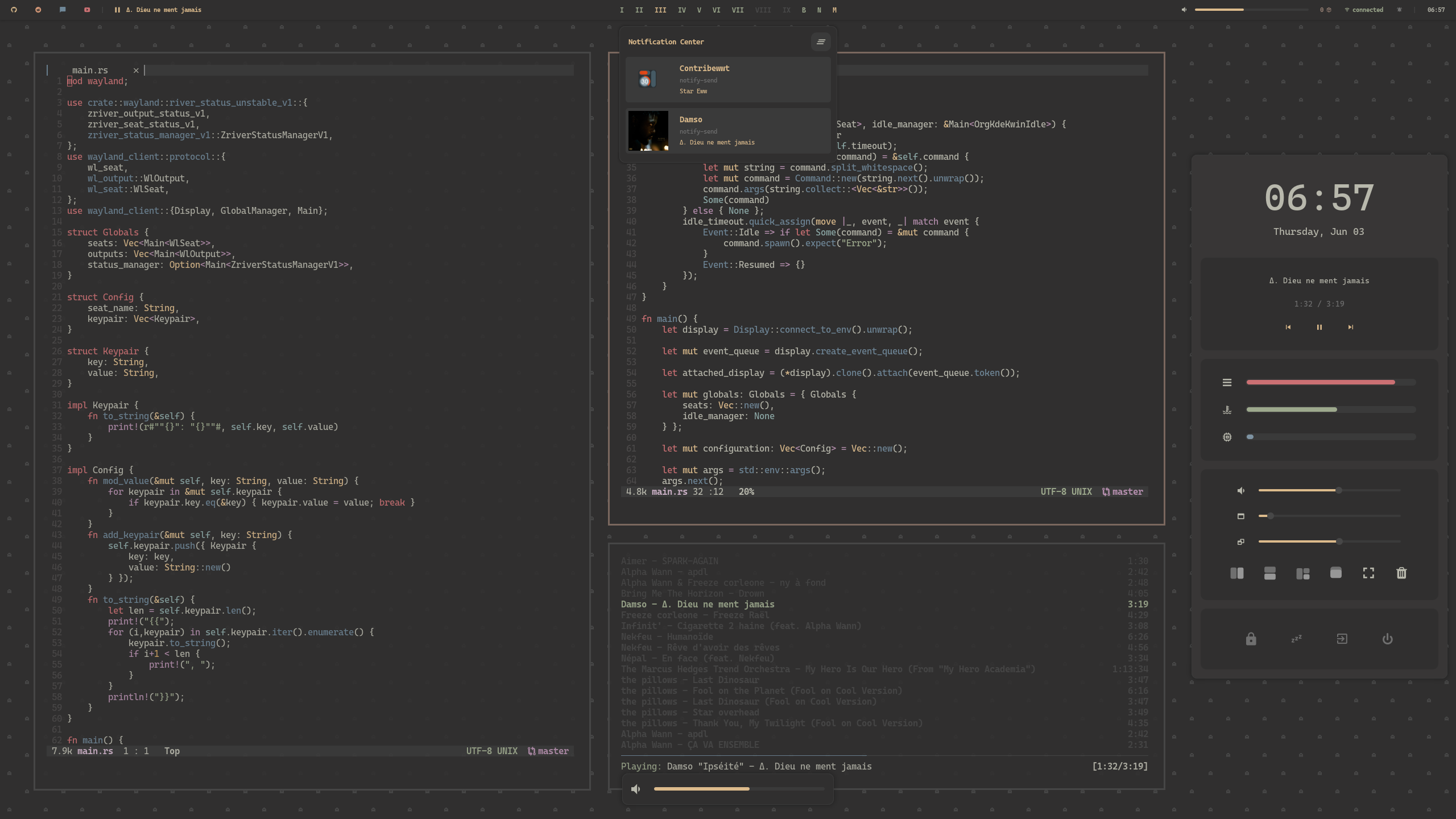 [river] insert generic title like "my first rice" or "gruvbox something" | Scrolller
