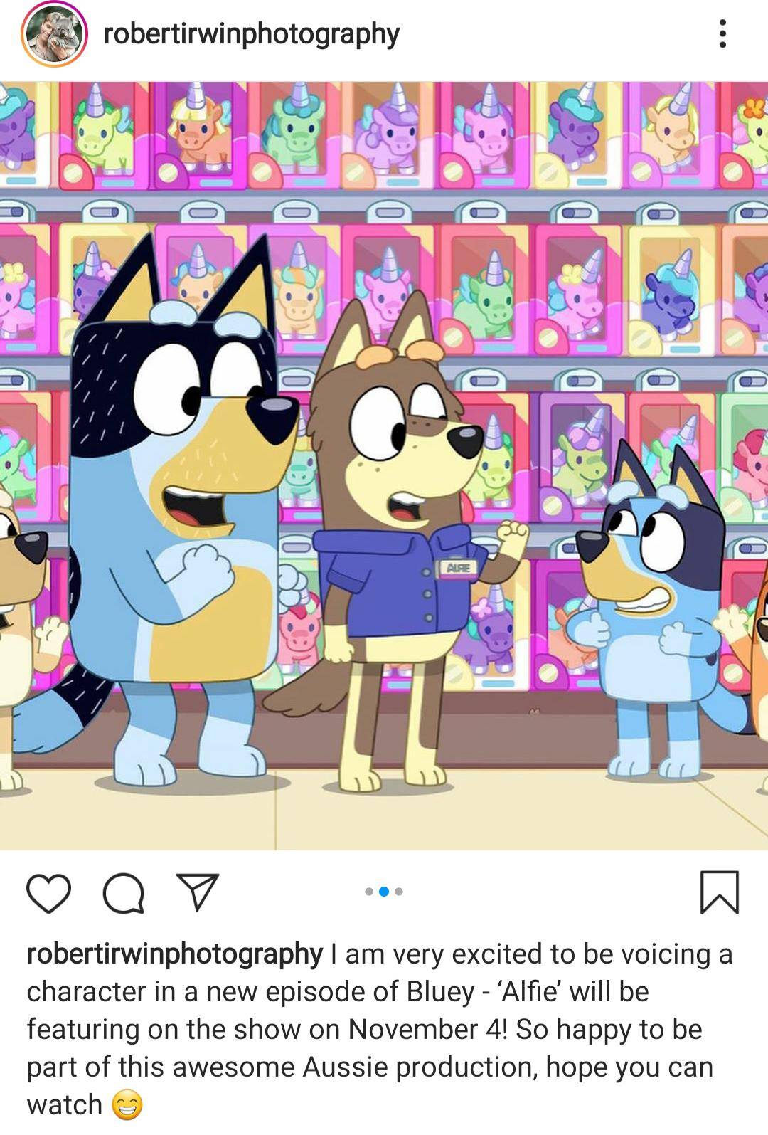 Robert Irwin (Steve Irwin's son) has his own Bluey character! | Scrolller