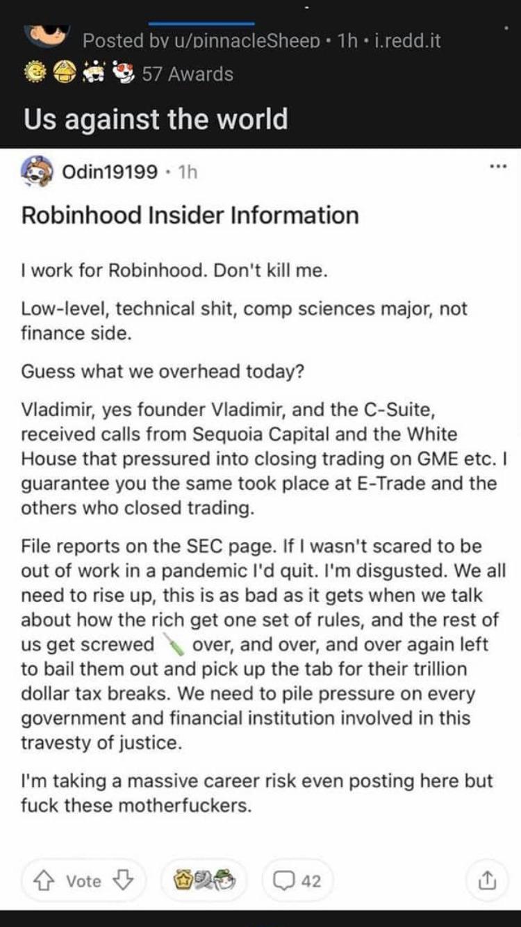 Robin Hood Insider Information | Scrolller