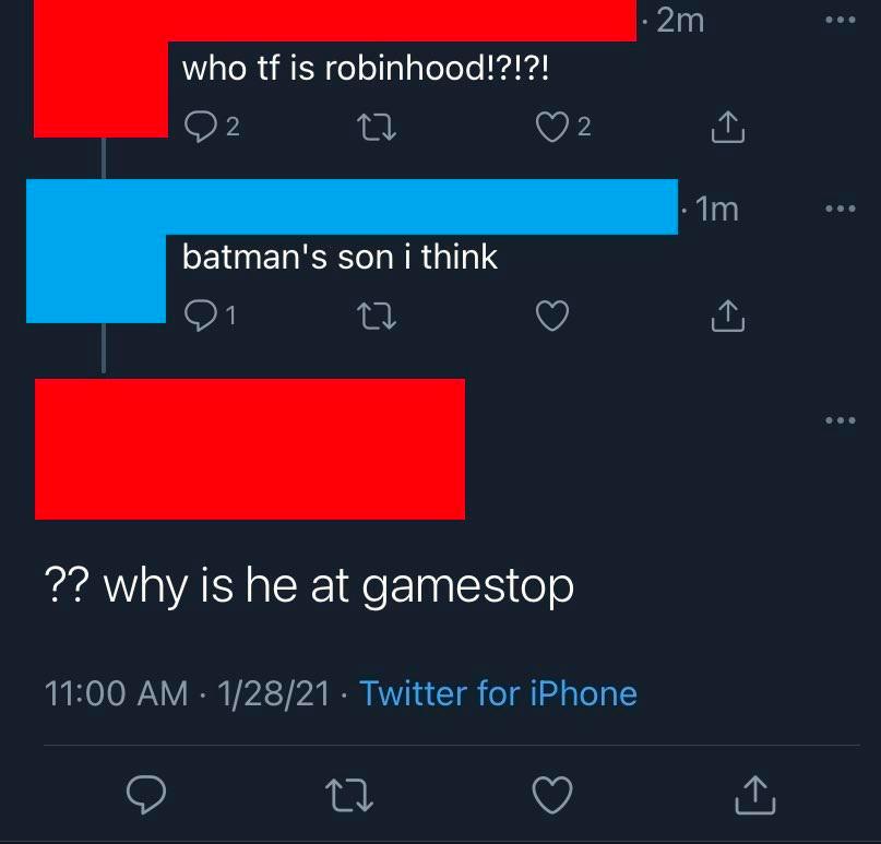 robinhood's at gamestop | Scrolller