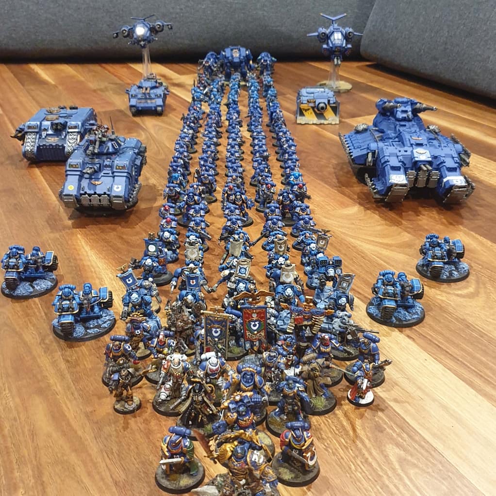 Roboute Guilliman: I'm here, just taking a stroll, stretching my legs. These, uh, 300 marines ...