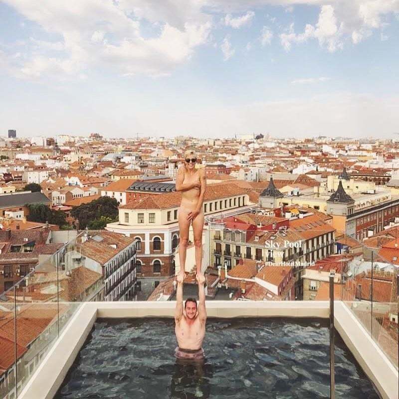 Rooftop pool at Dear Hotel, Madrid | Scrolller