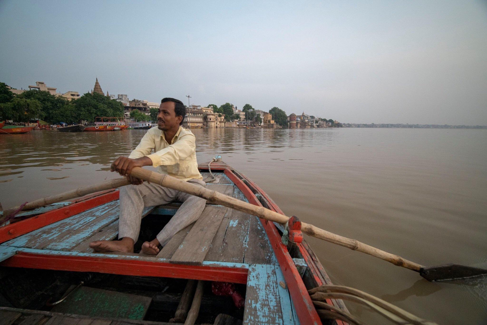 Rowing on the Ganges, Varanasi | Scrolller