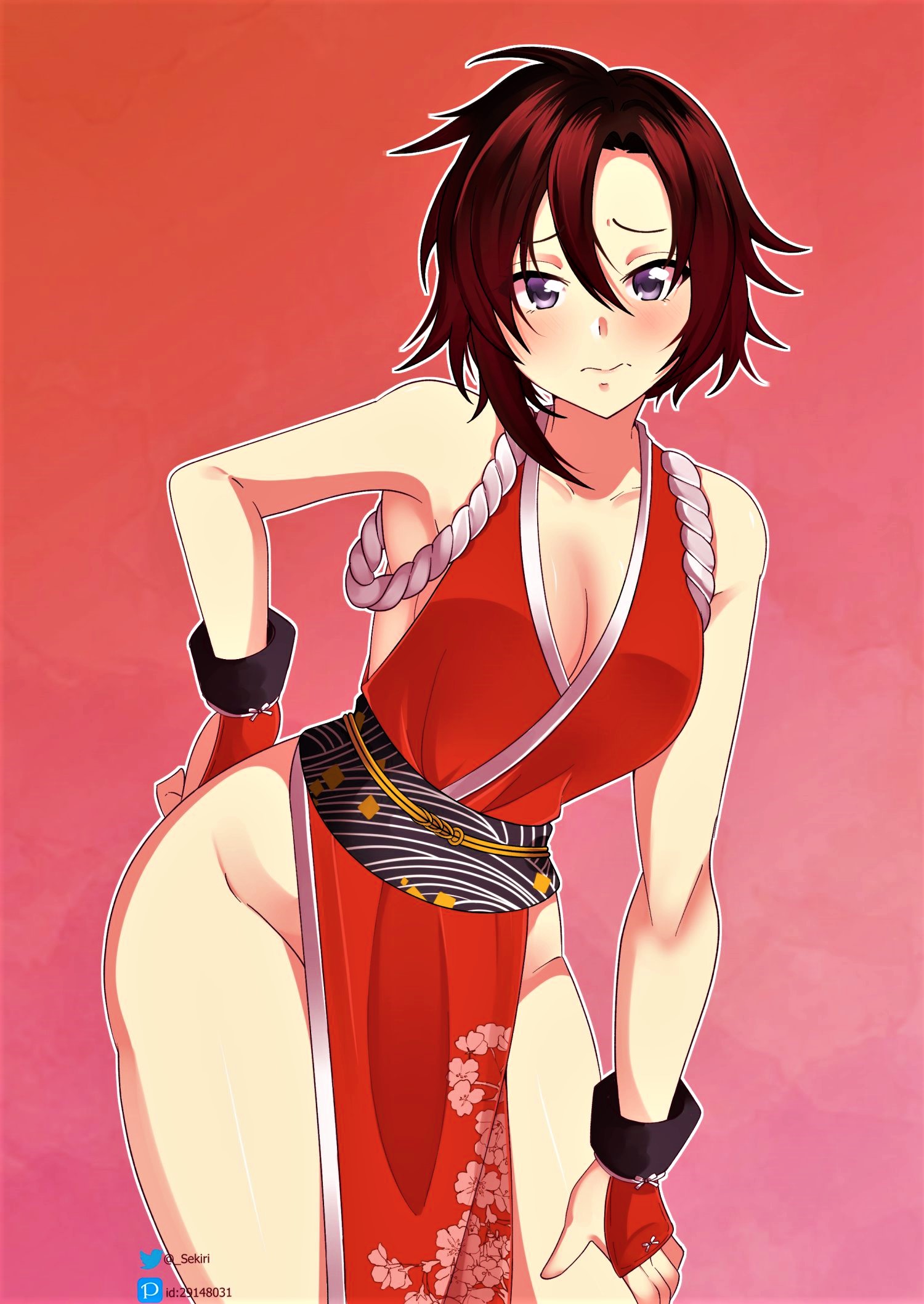 Ruby dressed as... Mai Shiranui?! (Emiri) | Scrolller