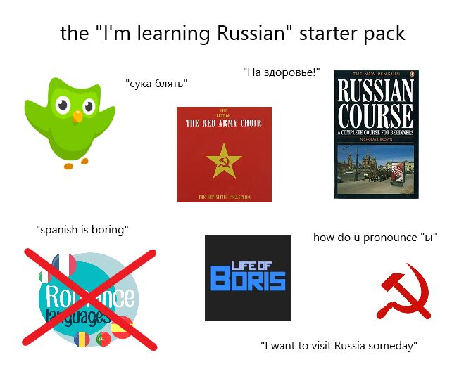 Russian learner starter pack | Scrolller