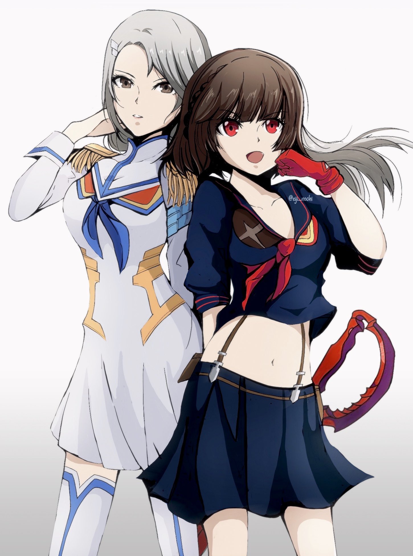 Sae and Makoto as Satsuki and Ryuko (kill la kill x persona 5) | Scrolller