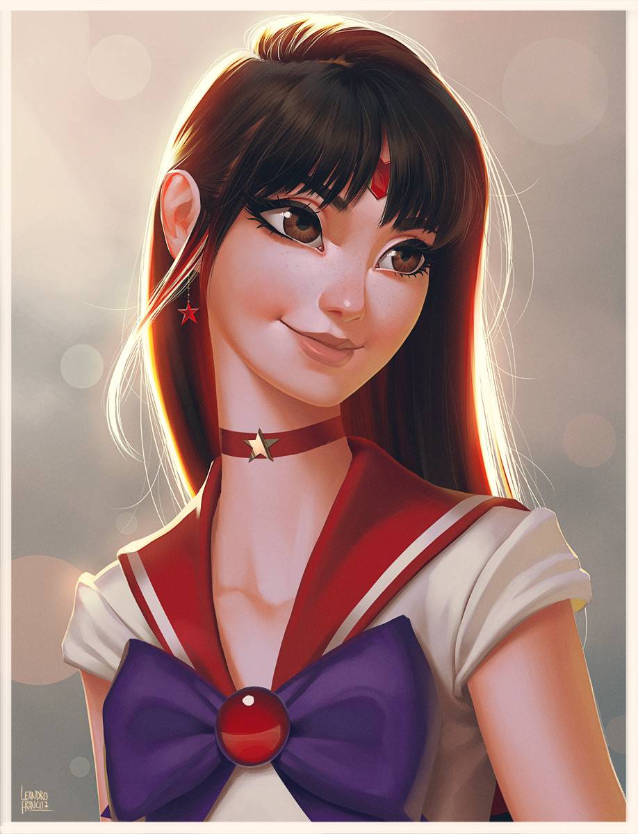 Sailor Mars Portrait by Leandro Franci | Scrolller
