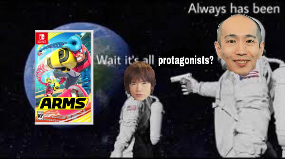 Sakurai being introduced to ARMS | Scrolller