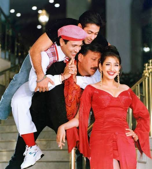 Salman Khan, Govinda, Jackie Shroff and Manisha Koirala in the shelved 90s movie, Raju Raja Ram ...