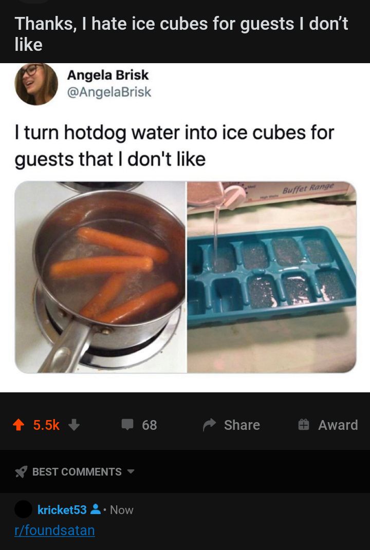 Satanic ice cubes | Scrolller