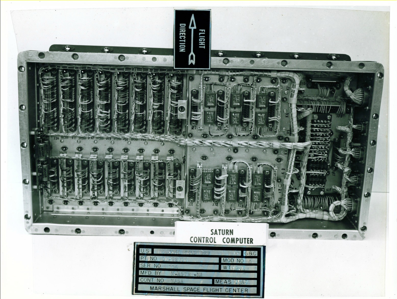 Saturn V Flight Control Computer with ID Plate/Serial Number ...
