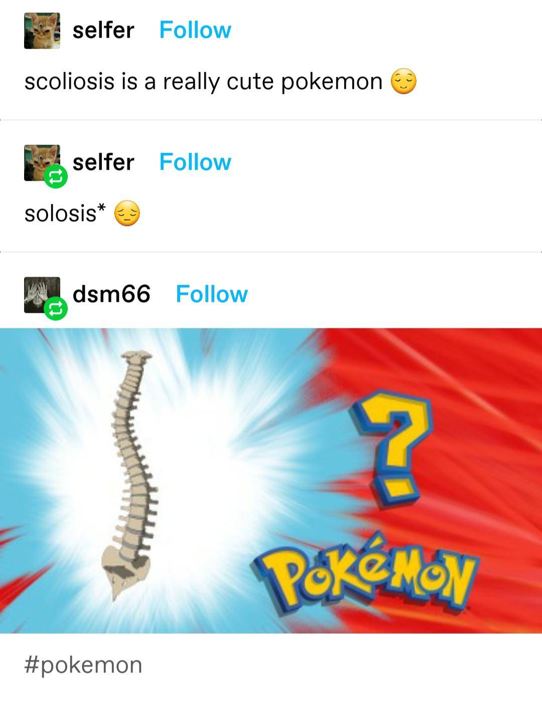 Scoliosis Is A Really Cute Pokemon Scrolller