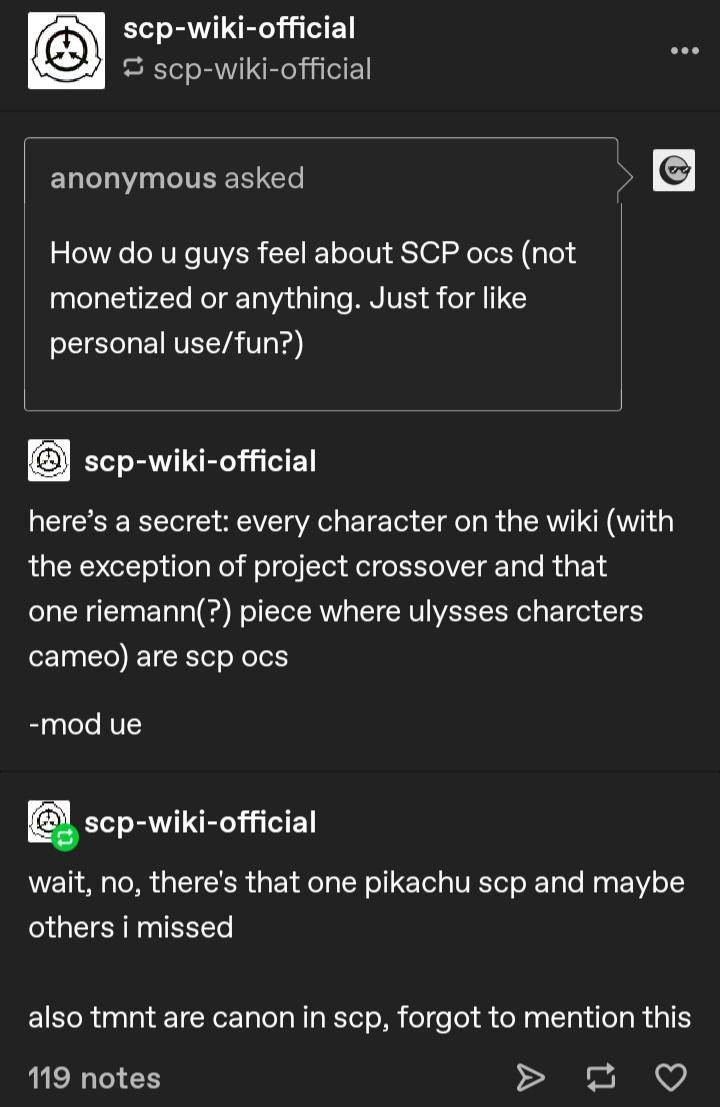 SCP aka Deviantart written by Lovecrafts at varying stages of delusion. | Scrolller