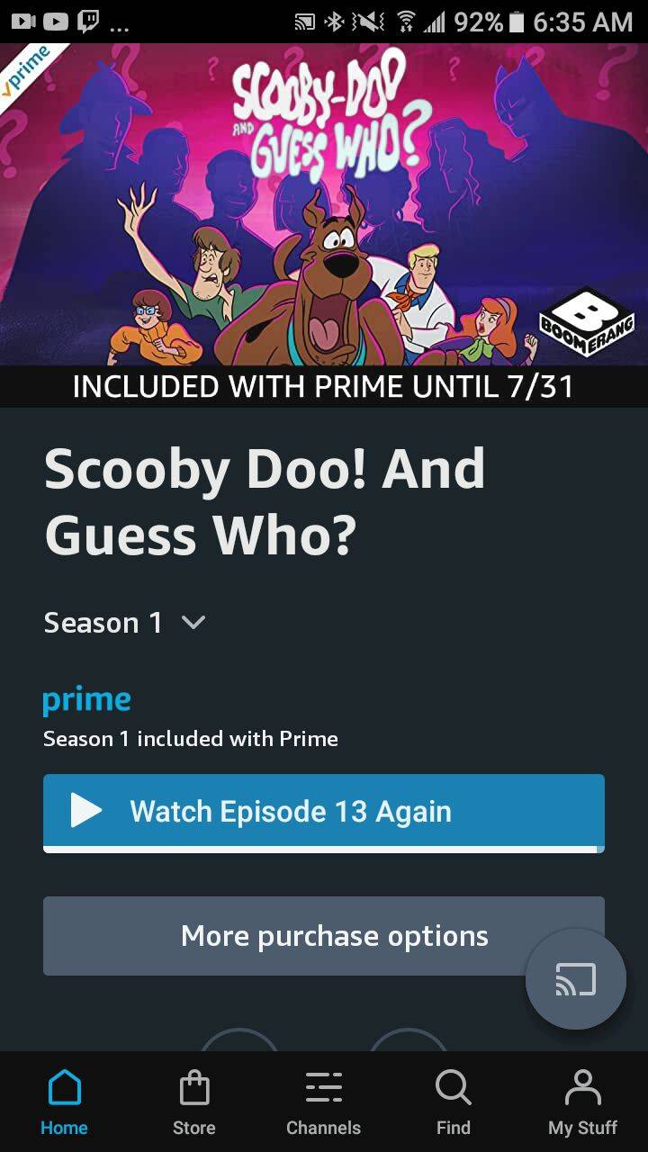 Season 1 of Scooby doo and guess who is prime now on Amazon for a limited time | Scrolller