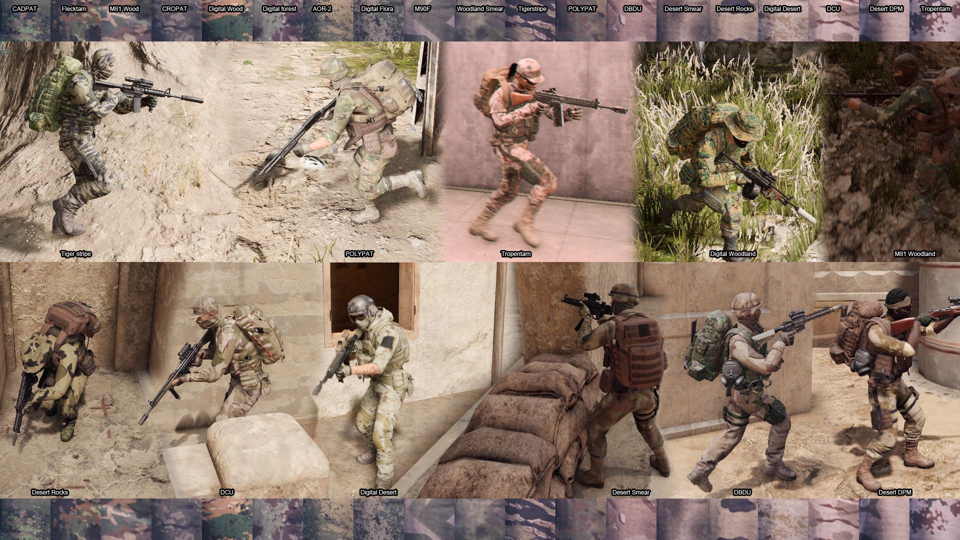 Security Forces Camouflage Comparisons | Scrolller