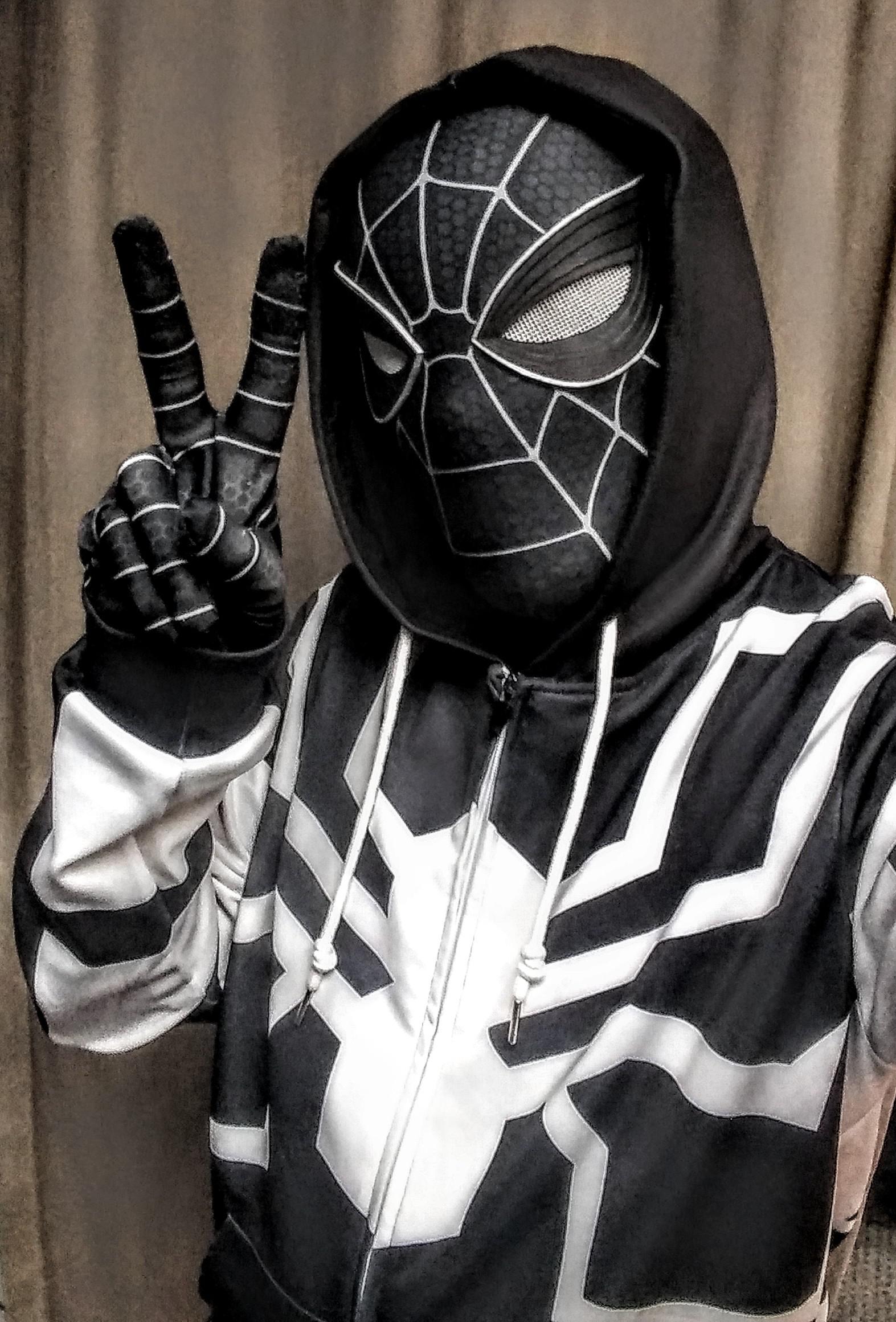 [Self] My mashup of Miles Morales, Future Foundation & Symbiote Spidey. I handmade & redesigned ...