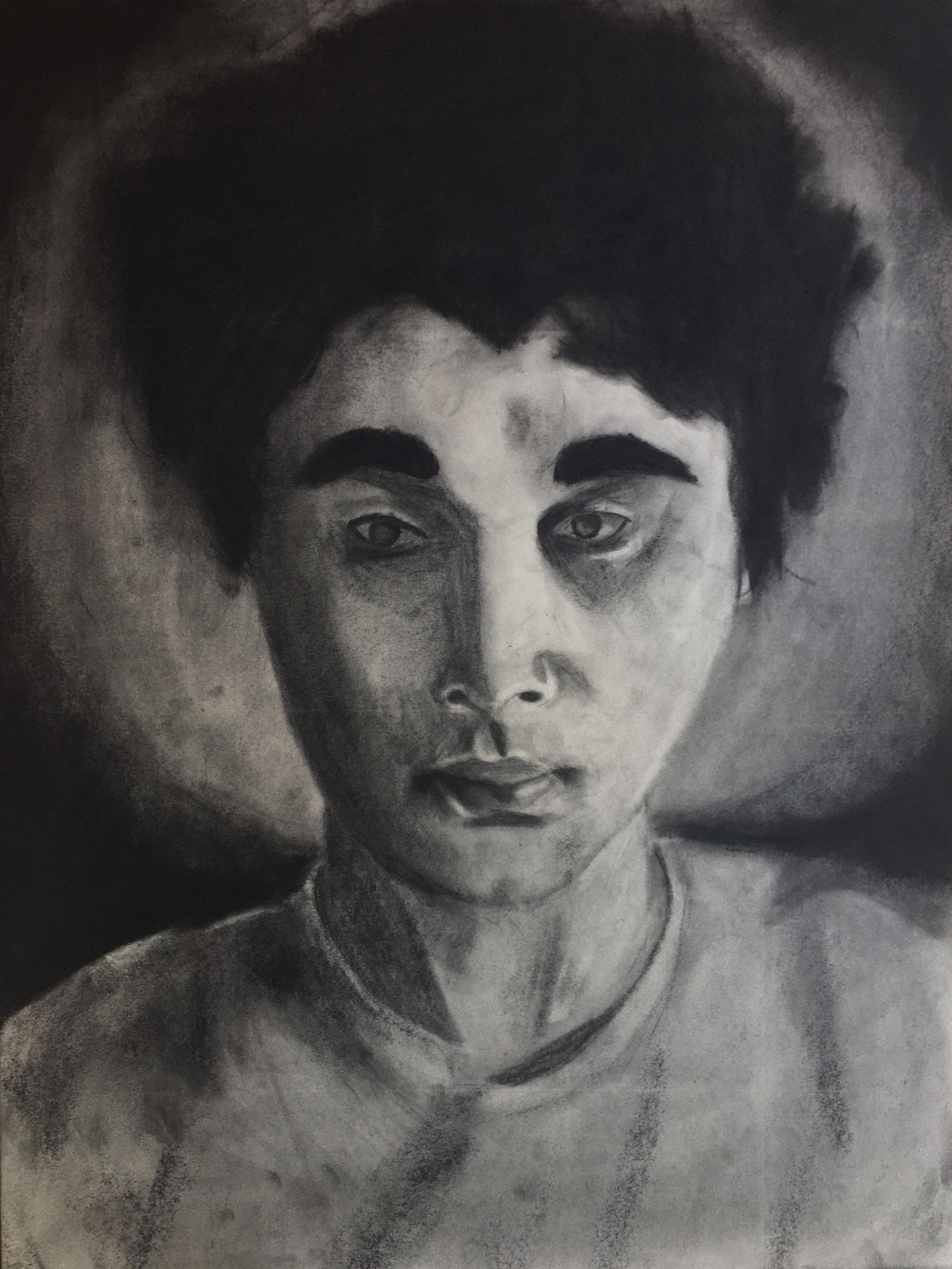 Self Portrait Me Charcoal 2020 Scrolller