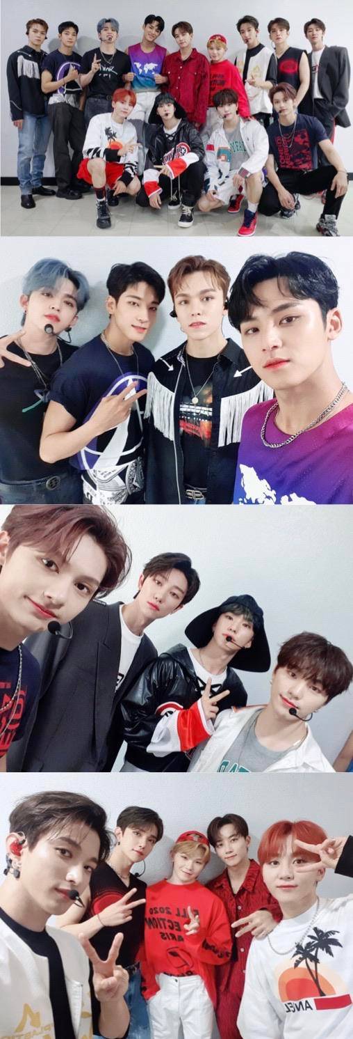 Seventeen at SBS Inkigayo behind photos | Scrolller