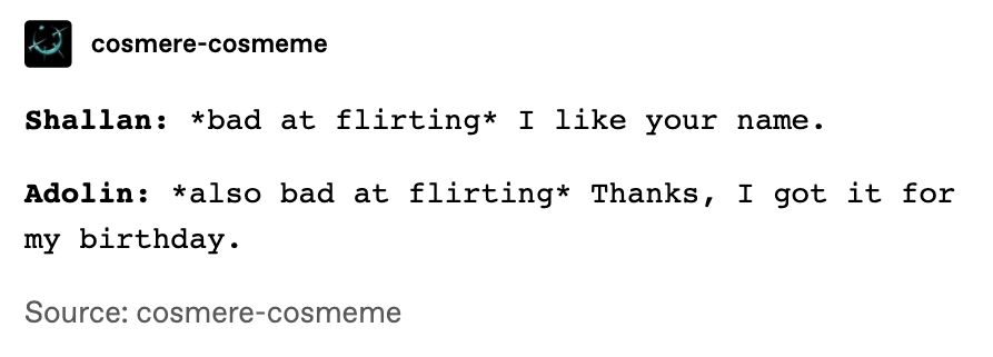 Shallan and Adolin flirting | Scrolller