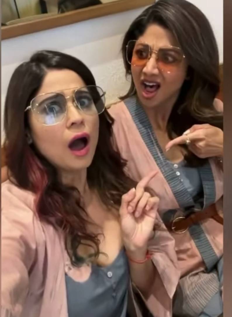 Shamita and Shilpa Shetty surprised | Scrolller