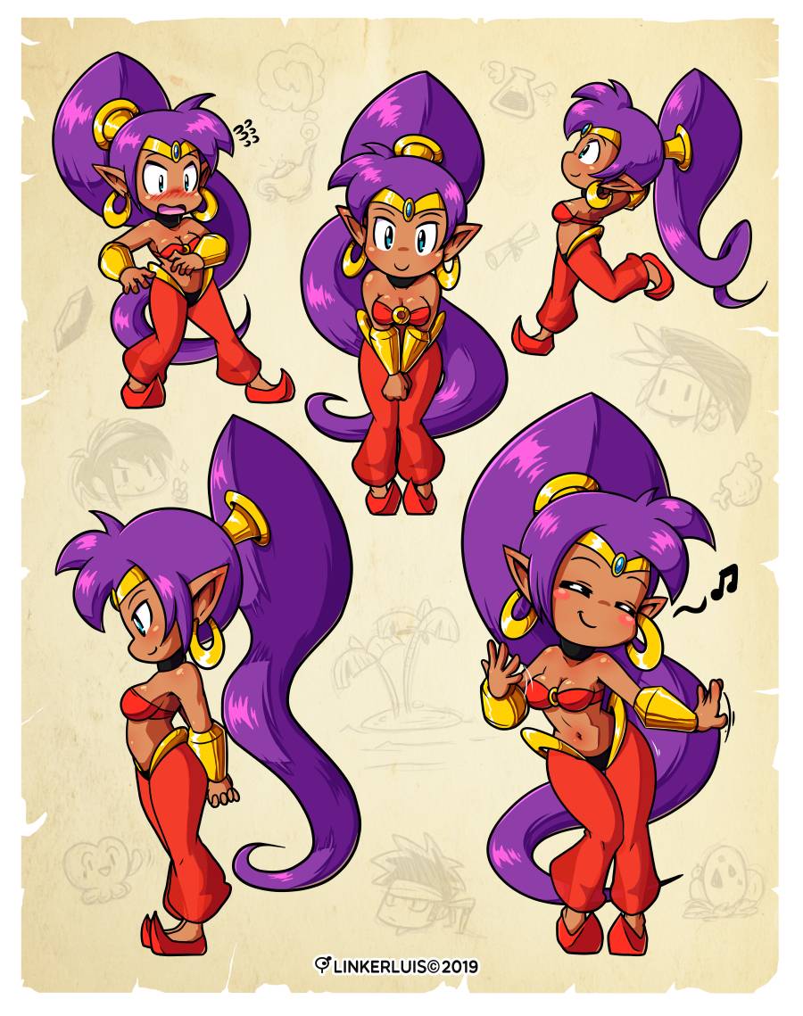Shantae (x5) by LinkerLuis | Scrolller