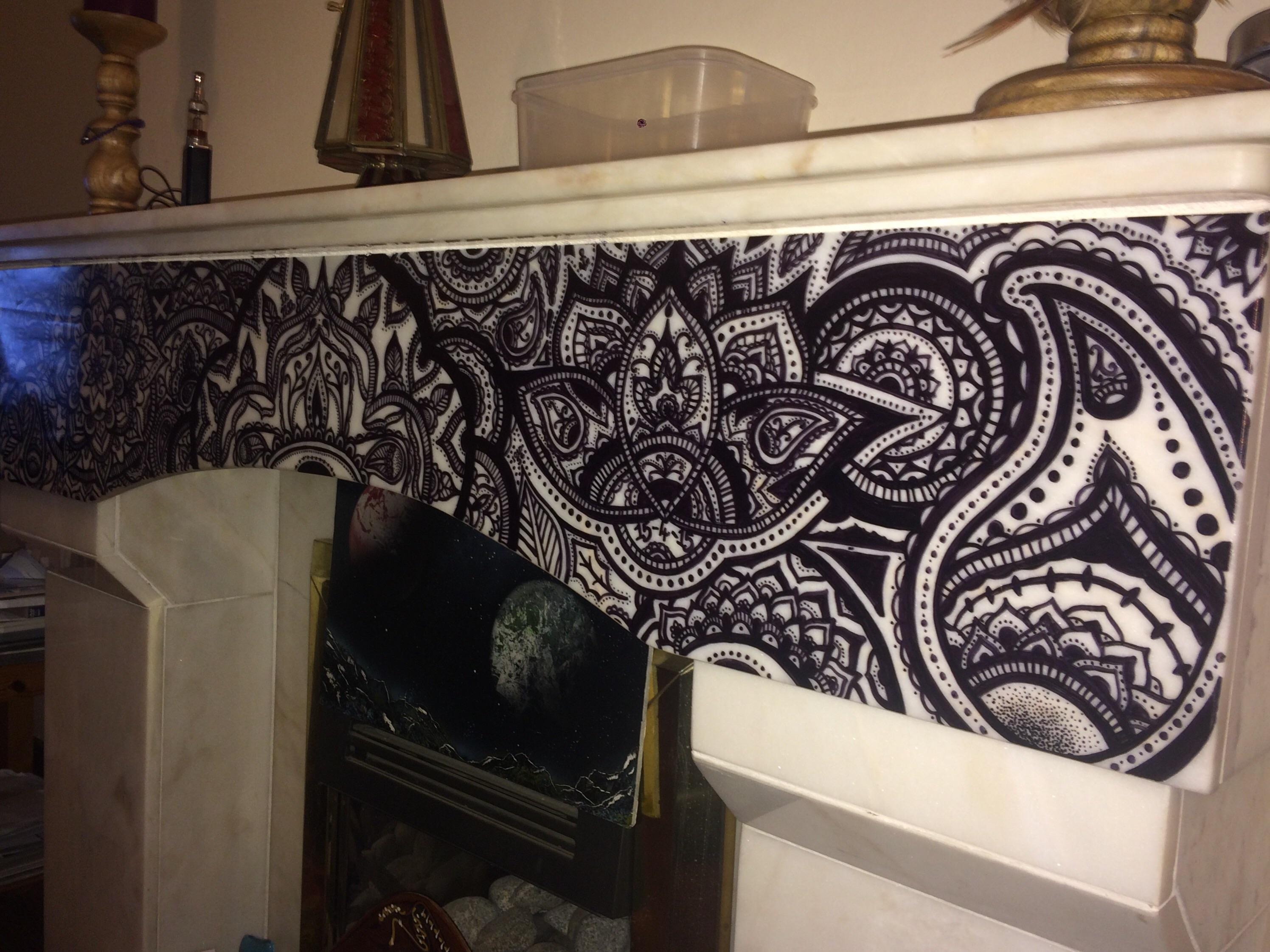 Sharpie'd my fireplace | Scrolller