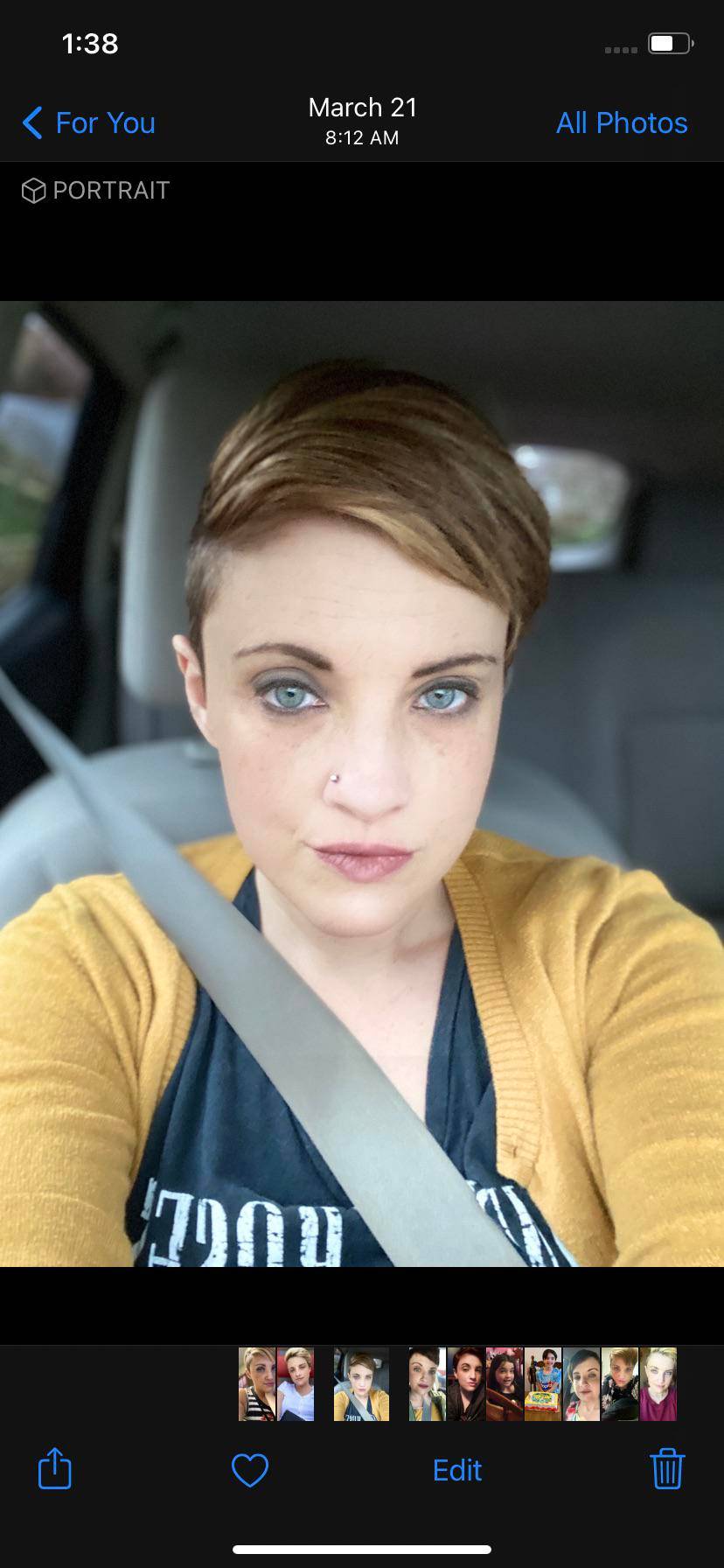 Shaved side, mid-pandemic. | Scrolller