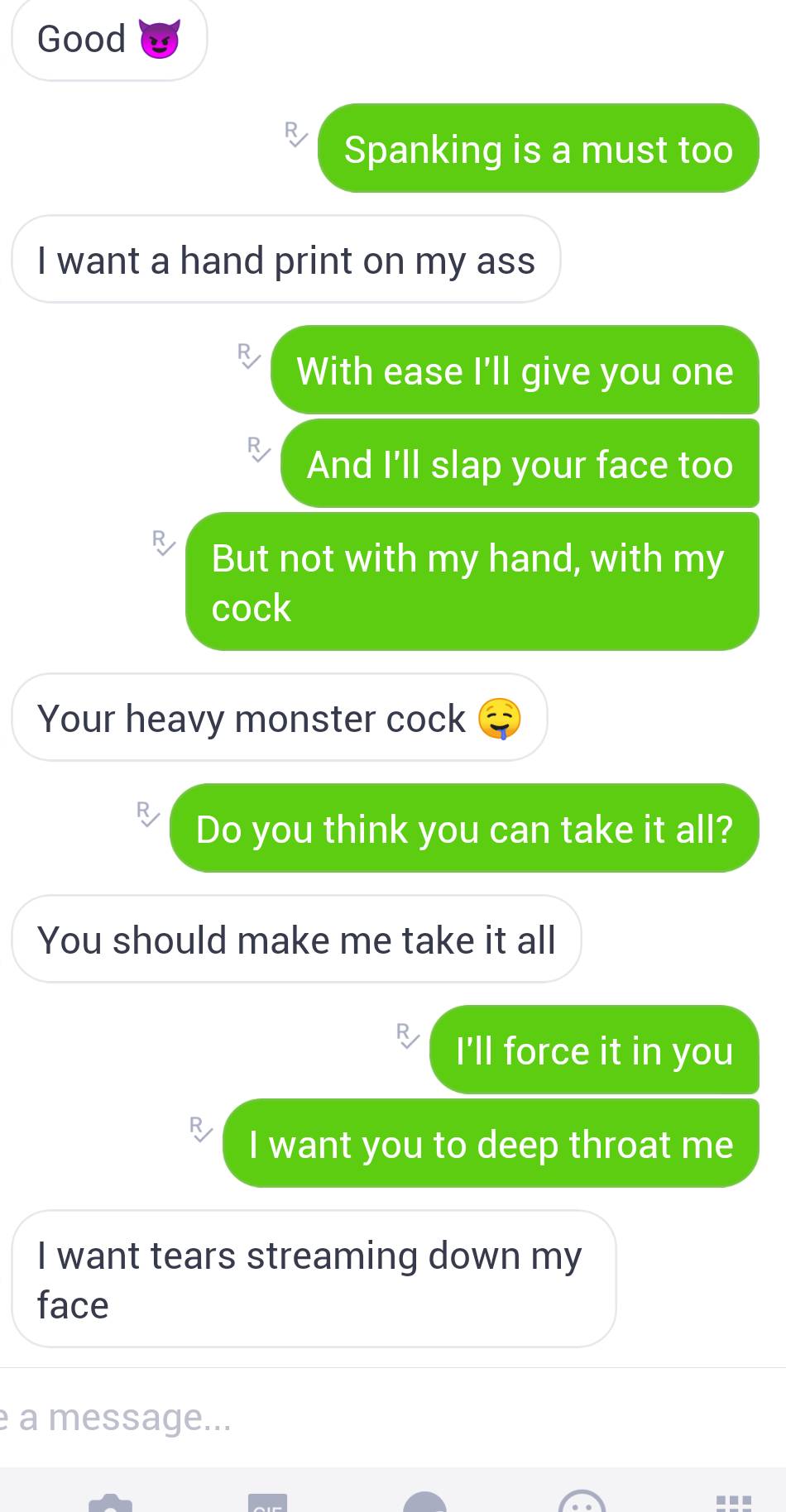 She wants tears streaming down her face | Scrolller