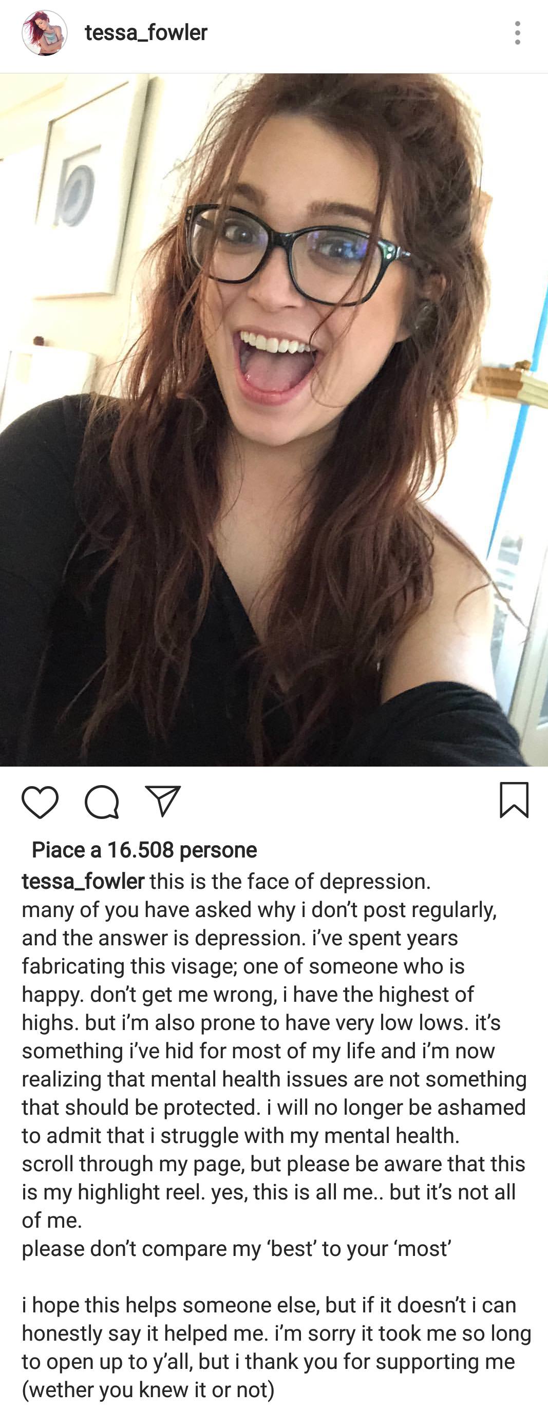 She wrote a post about her depression | Scrolller