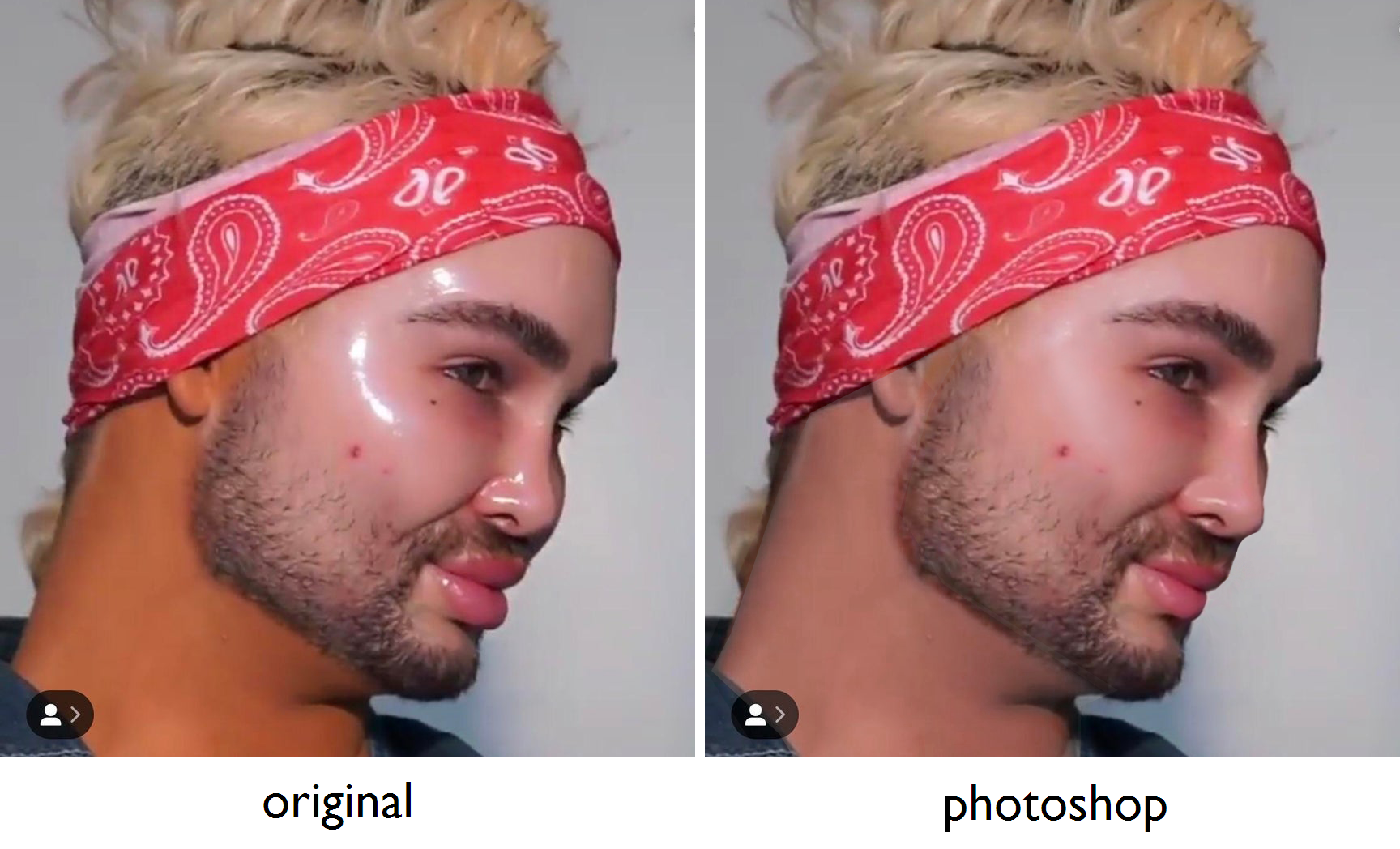 Shining skin to matte texture | Scrolller