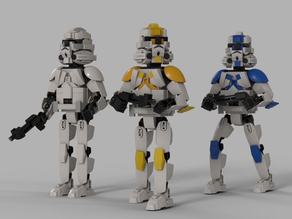 Shiny, 327th, 501st Phase 2 in Lego form | Scrolller