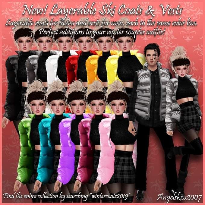 [Shop] Stay warm this winter with matching male and female puffy jackets & vests | Scrolller