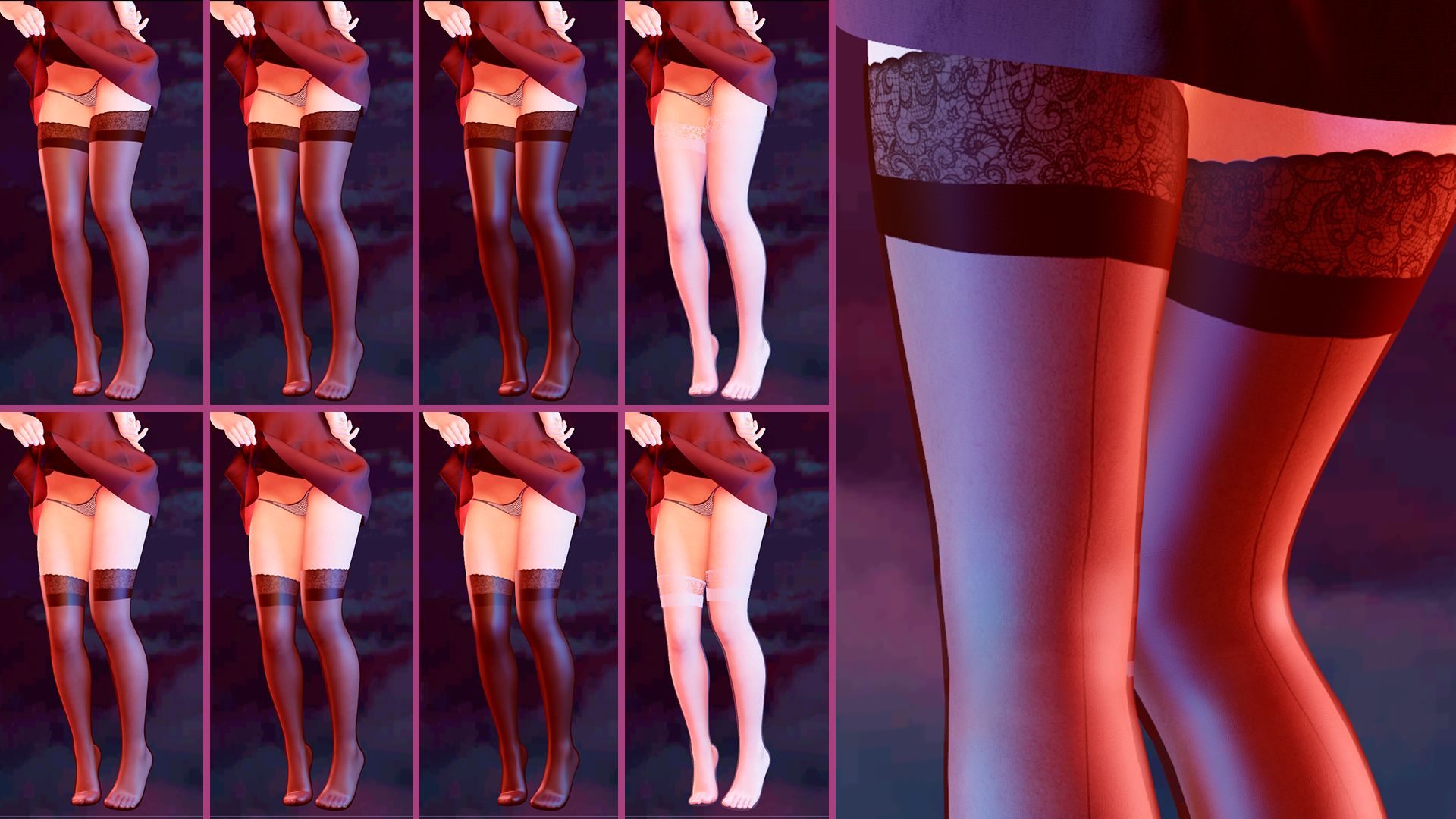 Short and Long Stockings (1 item - 8 presets) | Scrolller