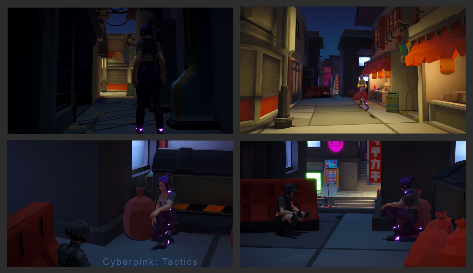 Shots from the cutscene I'm working on [Cyberpink: Tactics] | Scrolller
