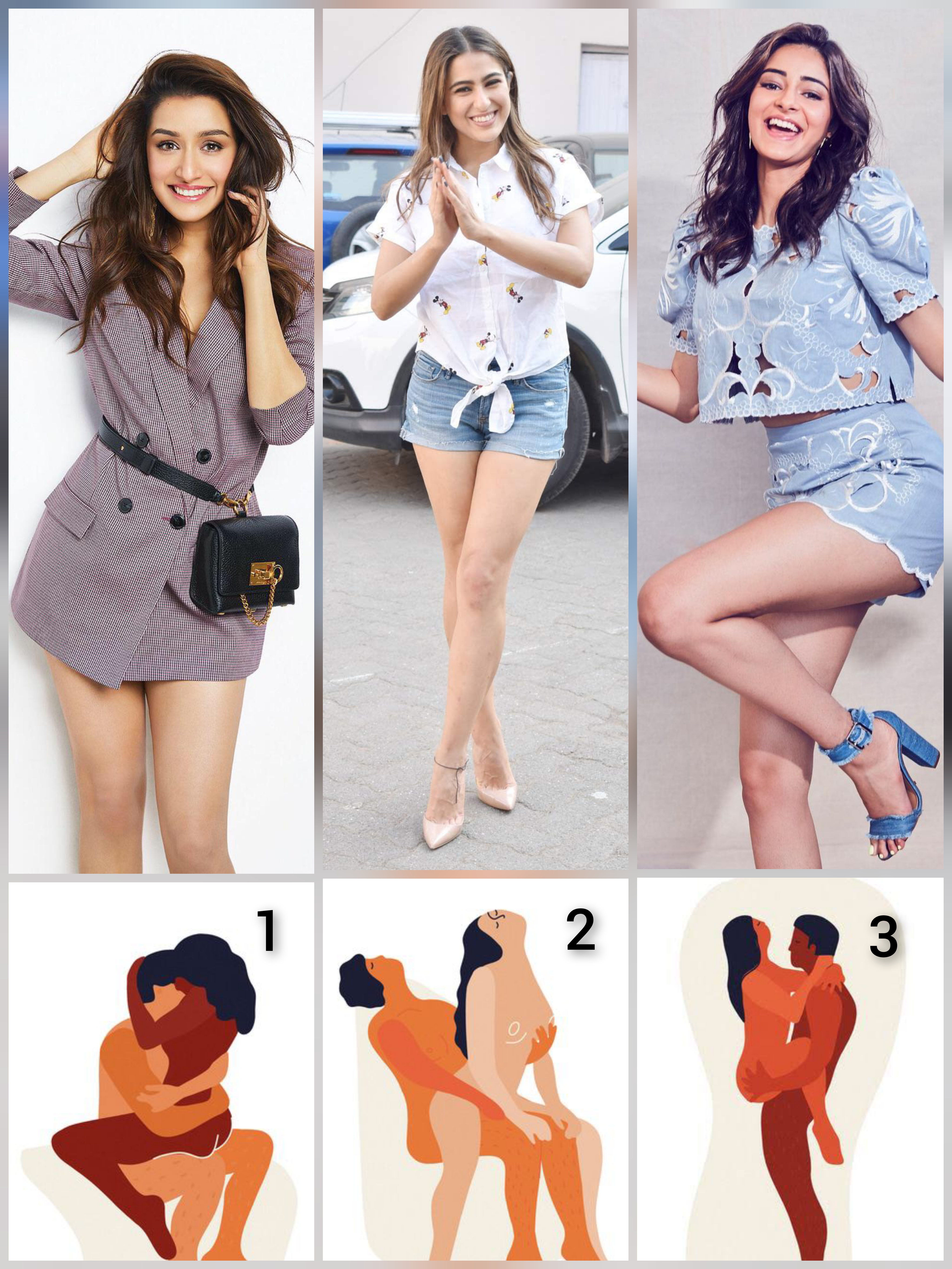 [Shraddha, Sara, Ananya] Match your desired positions! | Scrolller