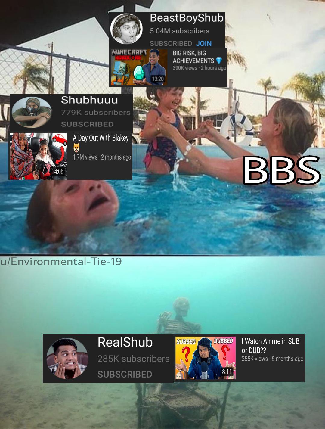 Shubhooo and Real Shub dead LMAO | Scrolller