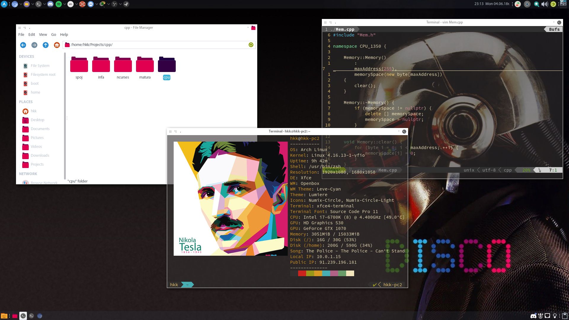 Simple XFCE desktop [Arch] [OpenBox] | Scrolller