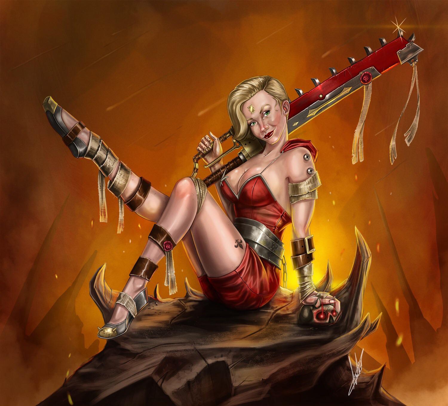 Sister repentia pin up girl - art by LiamHammondArt | Scrolller